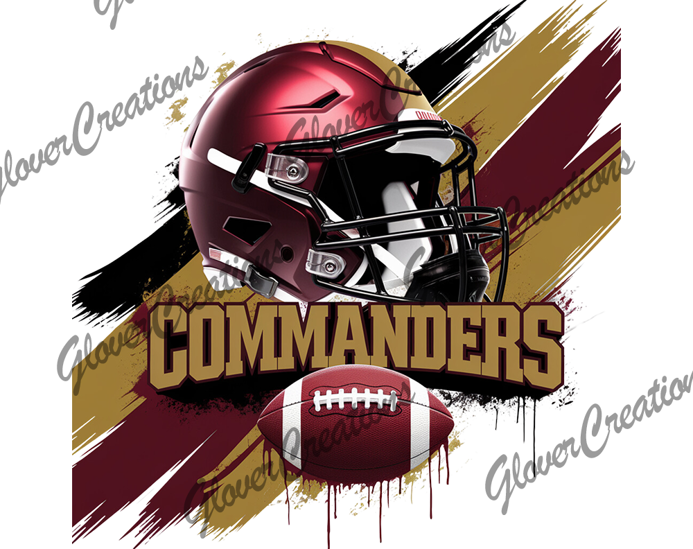 Commanders Football Direct to Film Ready to Press Heat Transfers – AlphaLeo