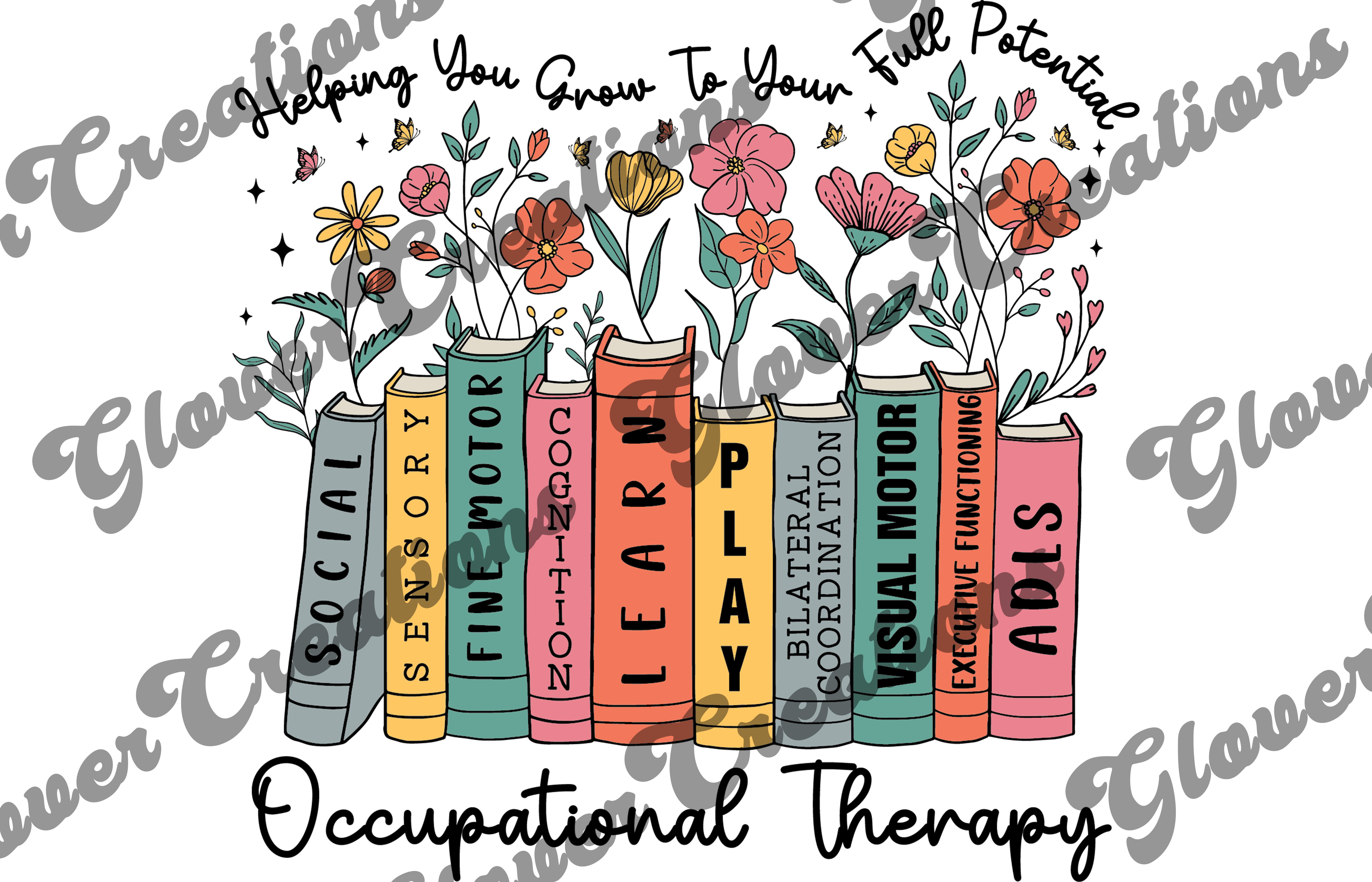 Occupational Therapy Direct to Film Ready to Press Heat Transfers ...