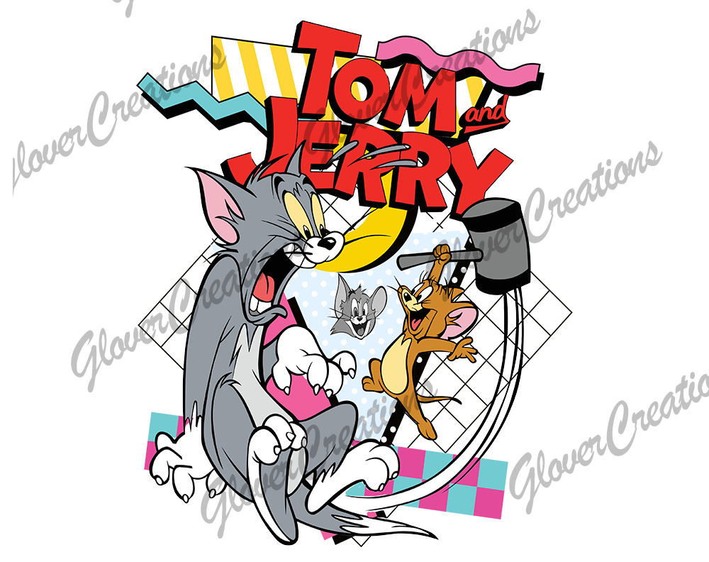 Tom And Jerry Direct to Film Ready to Press Heat Transfers – AlphaLeo